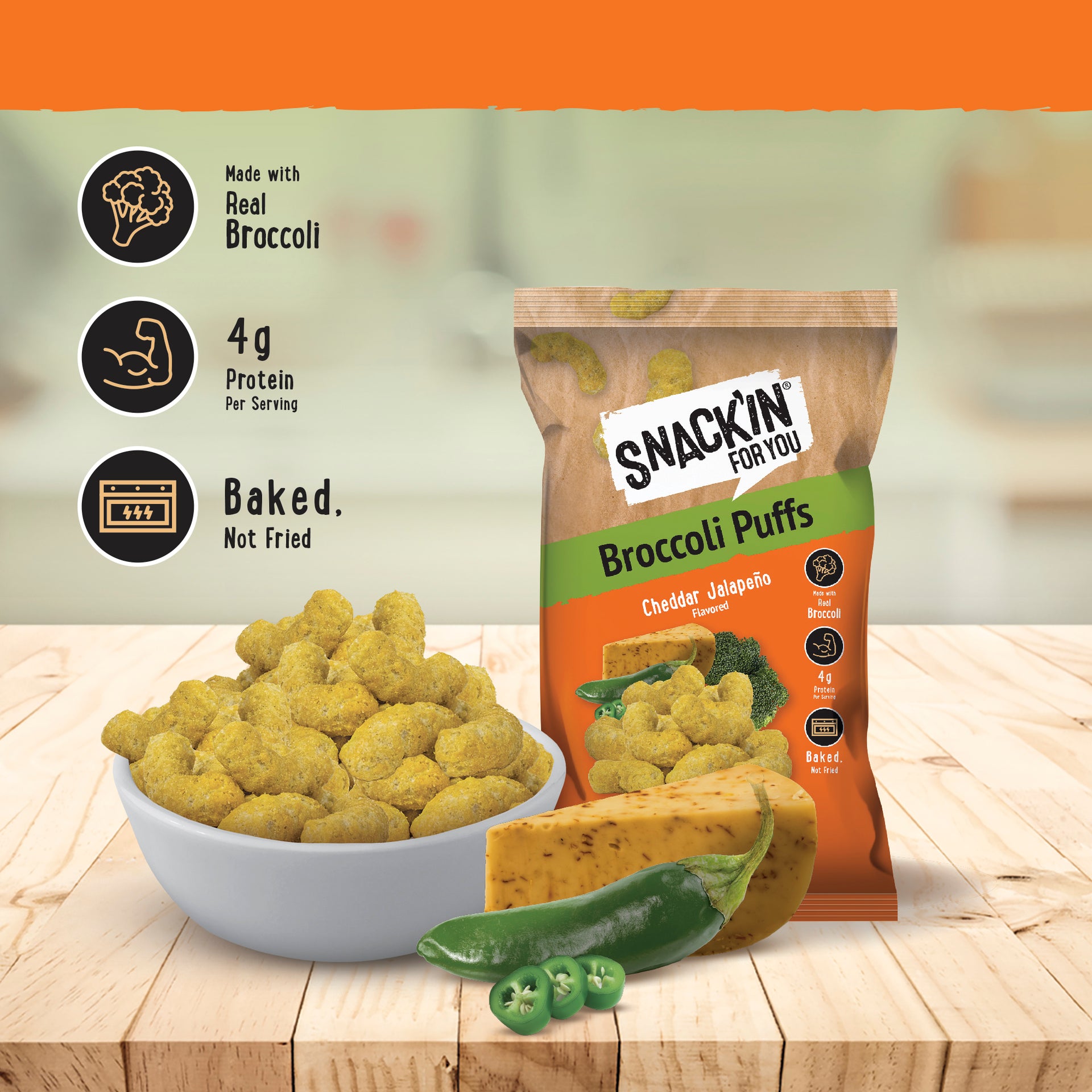 Cauliflower Puffs Sour Cream and Onion – Snack’in For You USA