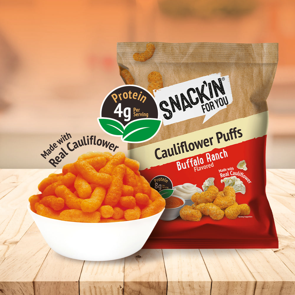 Cauliflower Puffs Buffalo Ranch – Snack’in For You USA